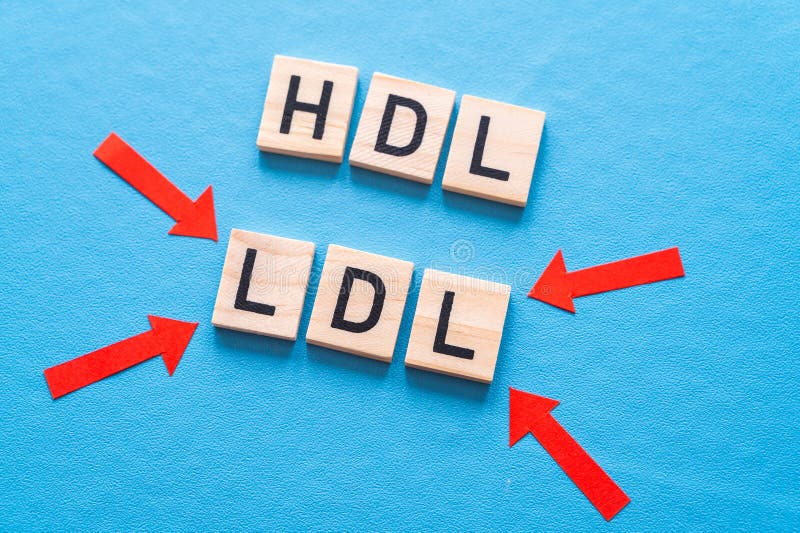 Concept of Differentiation between LDL and HDL Cholesterol Stock Image ...