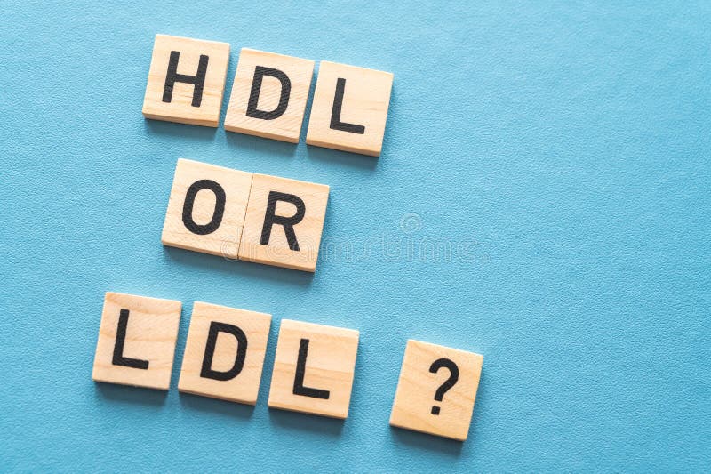 Concept of Differentiation between LDL and HDL Cholesterol Stock Image ...