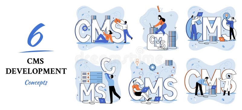 Concept of Digital Content Management System, CMS Development Software ...