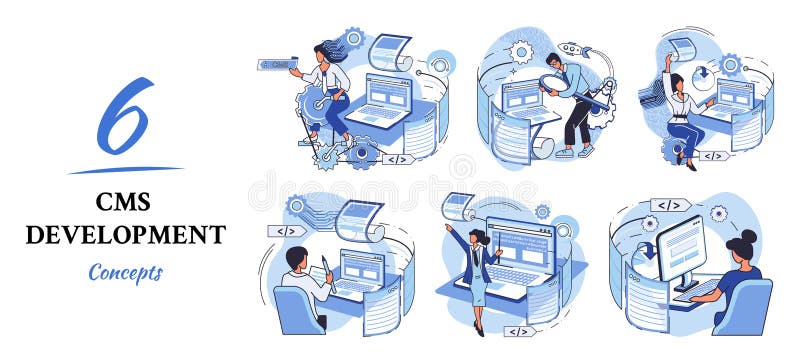 Concept of Digital Content Management System, CMS Development Software ...