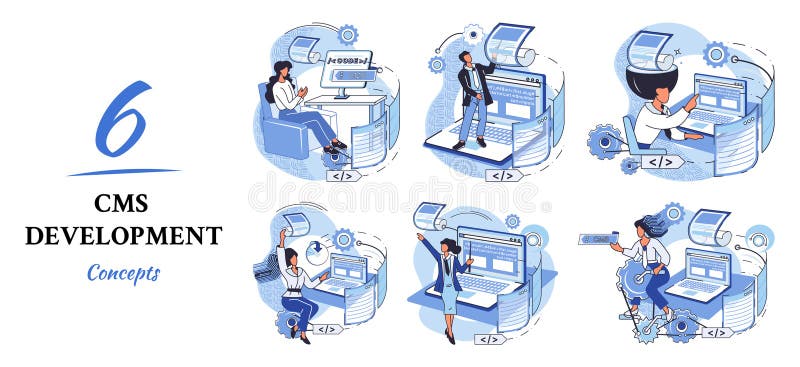 Concept of Digital Content Management System, CMS Development Software ...