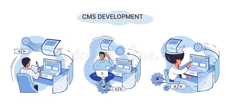 Concept of Digital Content Management System, CMS Development Software ...