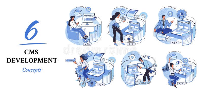 Concept of Digital Content Management System, CMS Development Software ...