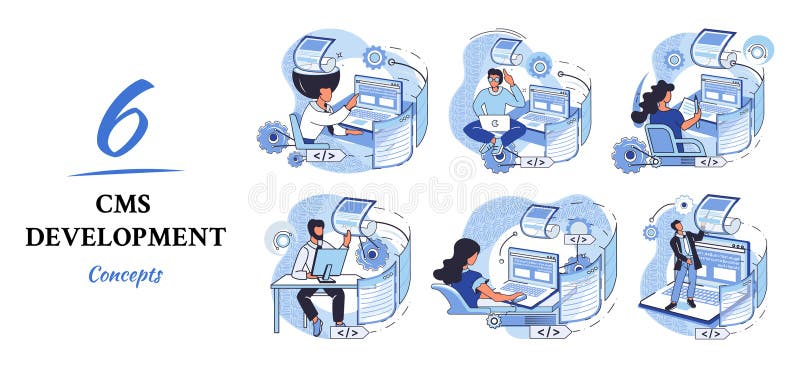 Concept of Digital Content Management System, CMS Development Software ...