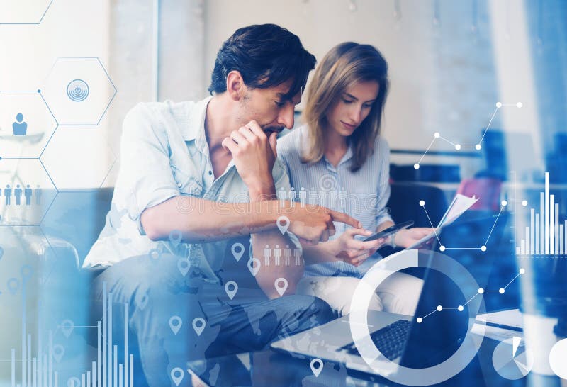 Concept of Digital Diagram,graph Interfaces,virtual Screen,connections ...