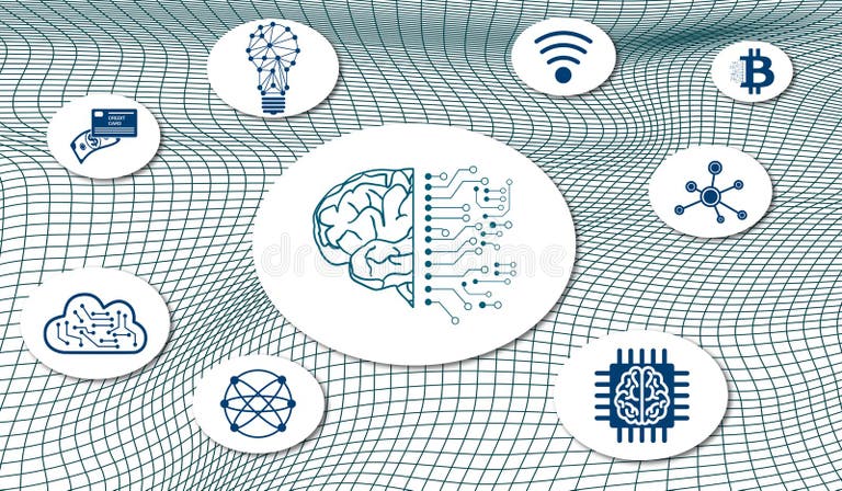 Concept of Digital Disruption Stock Illustration - Illustration of ...