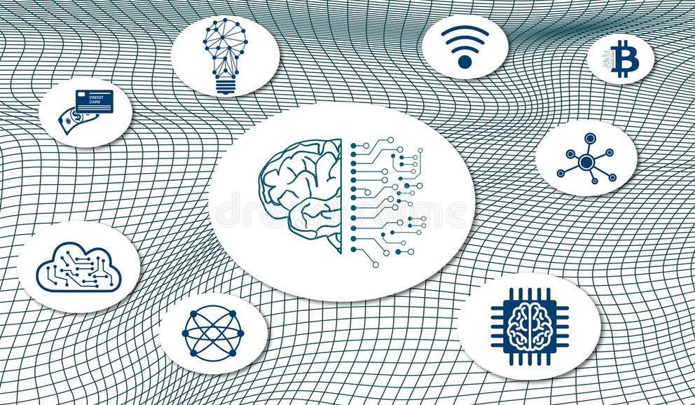 Concept of Digital Disruption Stock Illustration - Illustration of ...