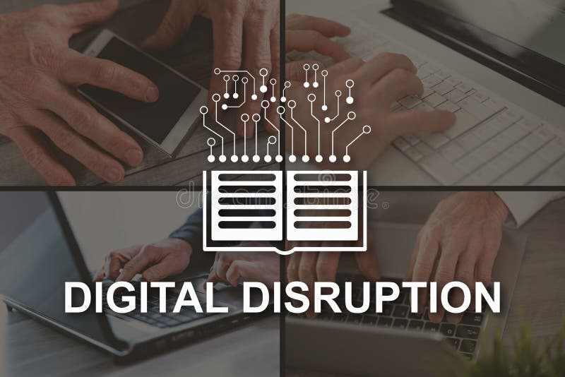 Concept of Digital Disruption Stock Image - Image of creative ...