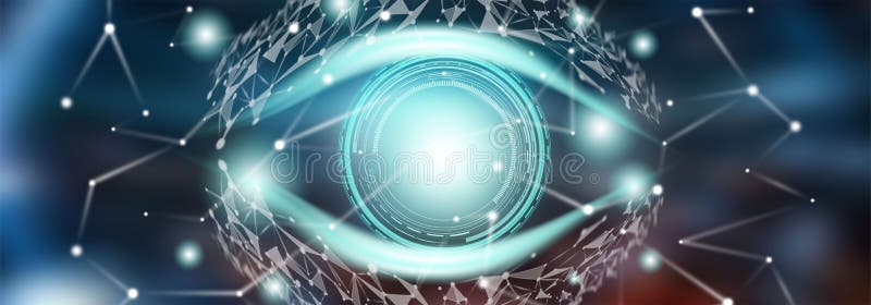 Concept of digital eye stock illustration. Illustration of ...