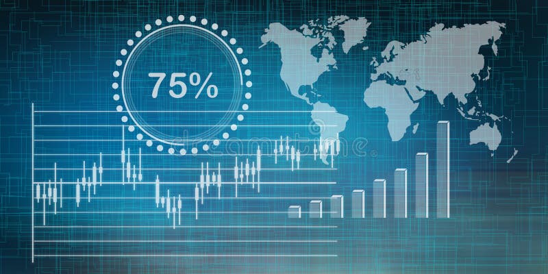 Concept of digital graph stock illustration. Illustration of graph ...
