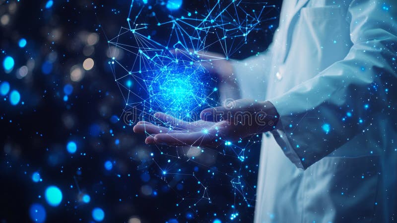 The Concept of Digital Information Technology Depicts a Businessman ...