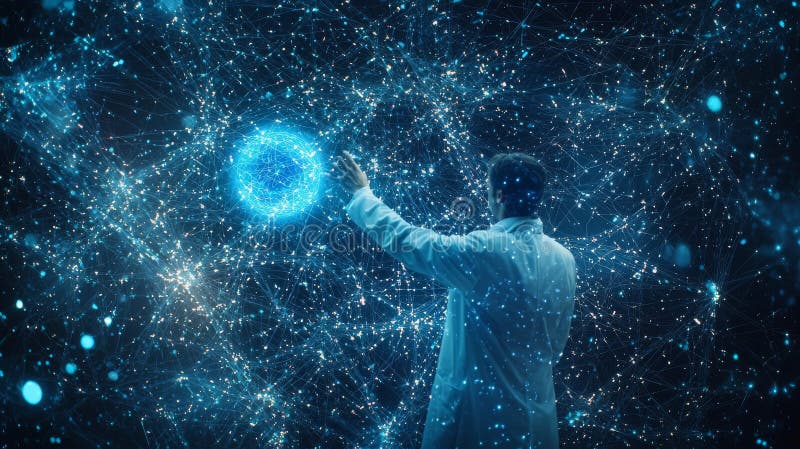 The Concept of Digital Information Technology is Shown by an Image of a ...