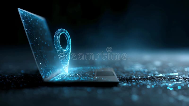 The Concept of Digital Mapping or Navigation. Stock Footage - Video of ...