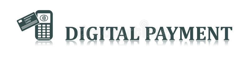 Concept of digital payment stock illustration. Illustration of credit ...