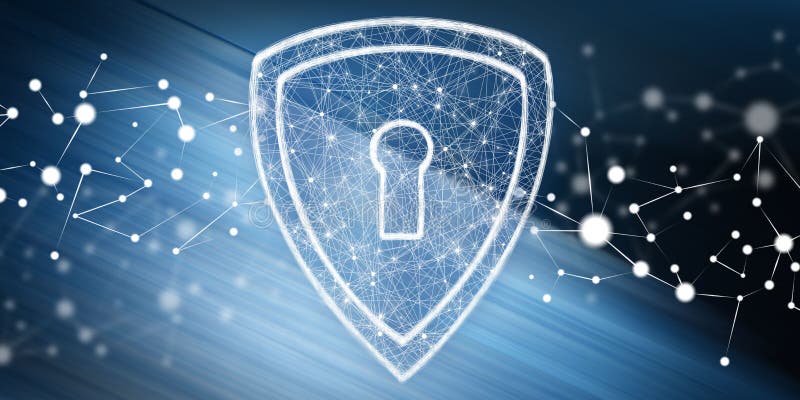 Concept of Digital Security Stock Illustration - Illustration of ...