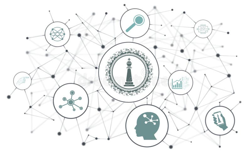 Concept of Digital Strategy Stock Illustration - Illustration of ...