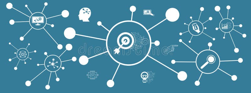 Concept of Digital Strategy Stock Illustration - Illustration of ...