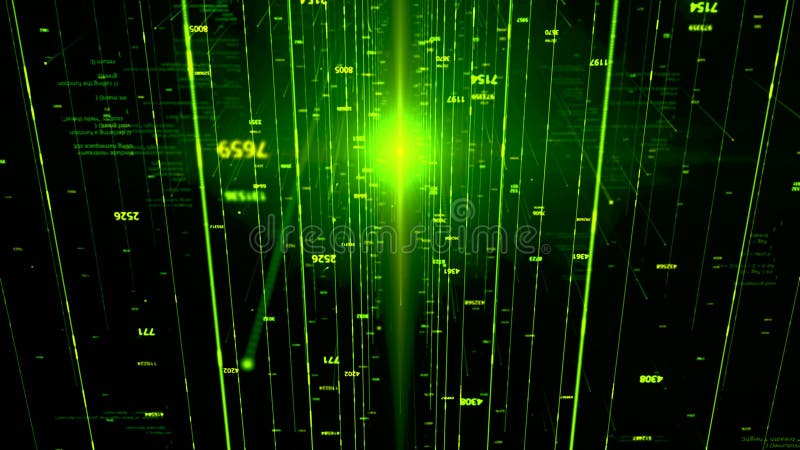 The Concept of Digitalization, Information Flow Moving through Servers ...