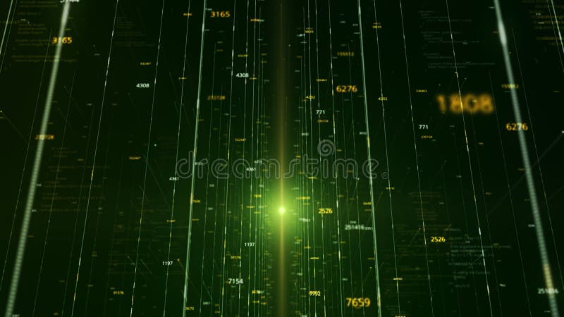 The Concept of Digitalization, Information Flow Moving through Servers ...