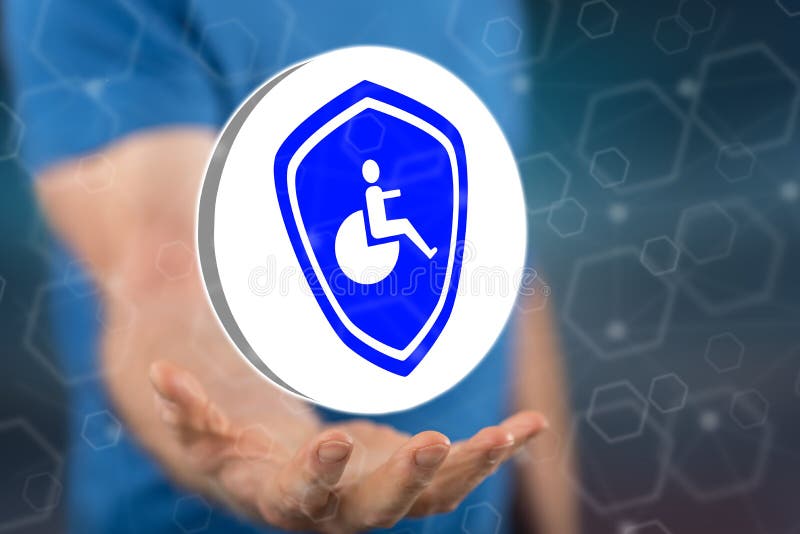 Concept of Disability Insurance Stock Image - Image of protection ...