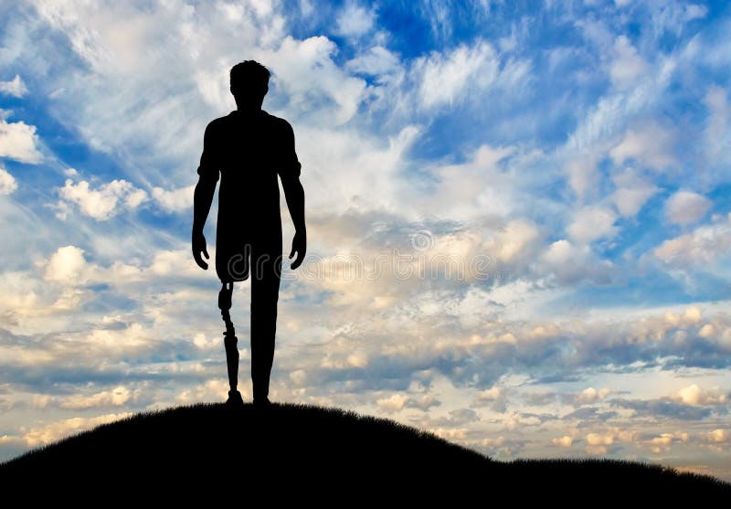 Concept of Disability, Prosthetic Leg Stock Image - Image of ...