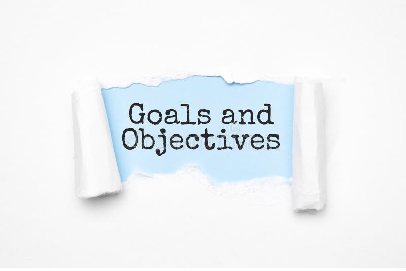Concept of Discovering Goals and Objectives. Uncovered Unrolled Beige ...