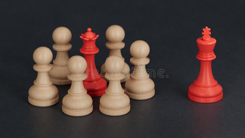 Concept of Discrimination. Single Red Wooden Peg Standing Away from a ...