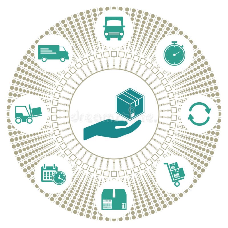 Concept of distribution stock illustration. Illustration of speed ...