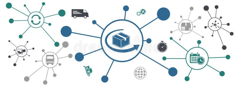 Concept of distribution stock illustration. Illustration of handling ...