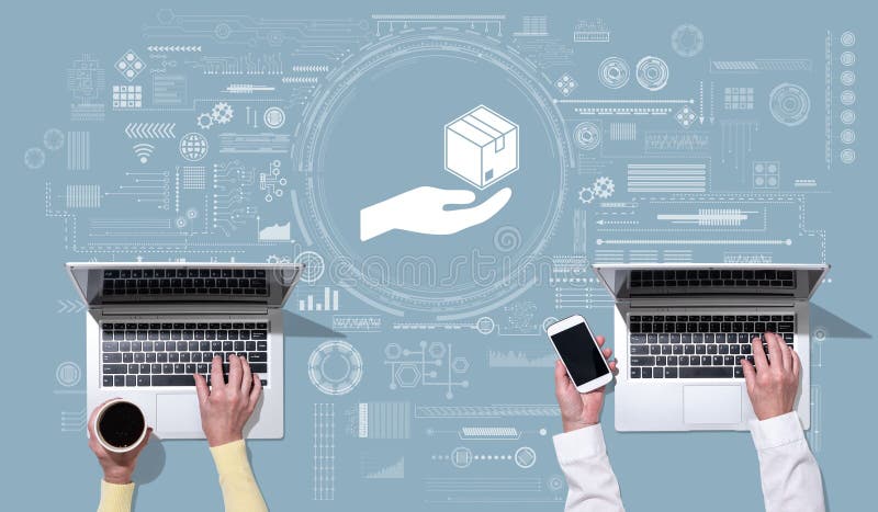 Concept of distribution stock image. Image of parcel - 293930201