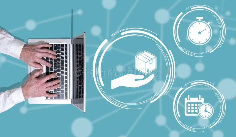 Concept of distribution stock image. Image of transportation - 348268373