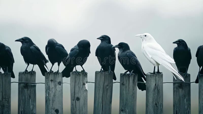 Concept of Diversity and Standing Out from the Crowd, Represented by a ...