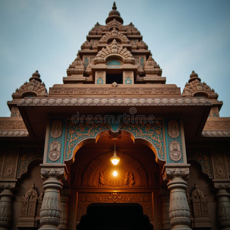 A Diwalithemed Instagram Story Featuring an Illuminated Hindu Temple ...