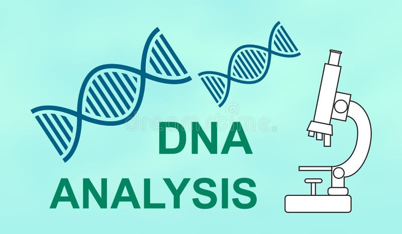 Concept of dna analysis stock illustration. Illustration of structure ...