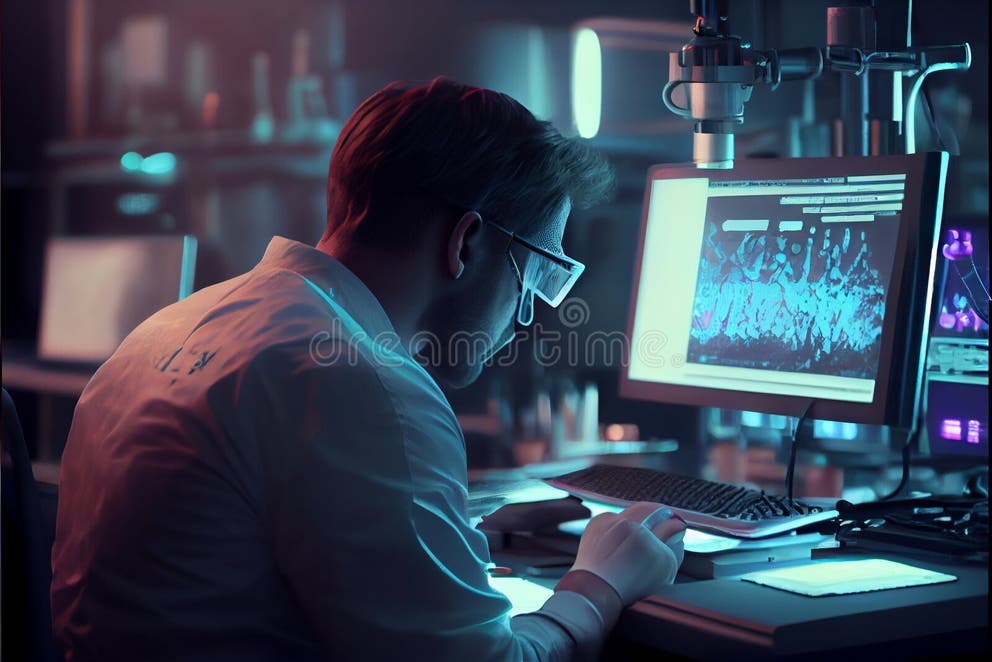 Concept of DNA Decoding Sequence. Genetic Engineering, Genome Map Decoding. Genome Research ...
