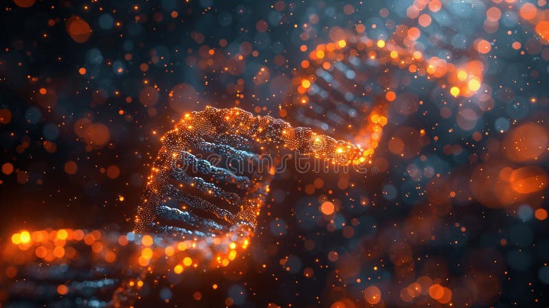 The Concept of DNA Helix Image. Big Data in Human Code. Aesthetic ...