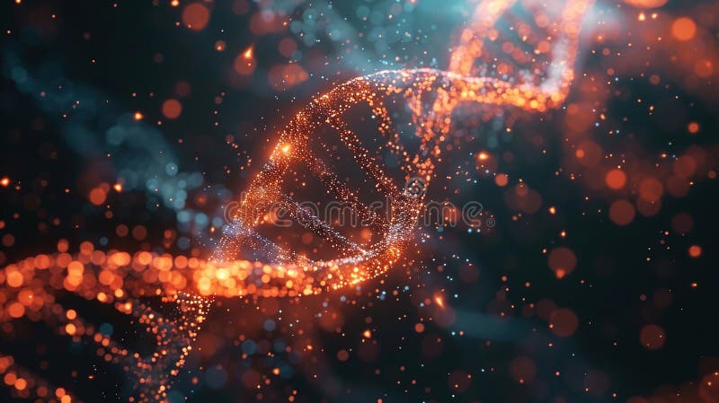 The Concept of DNA Helix Image. Big Data in Human Code. Aesthetic ...