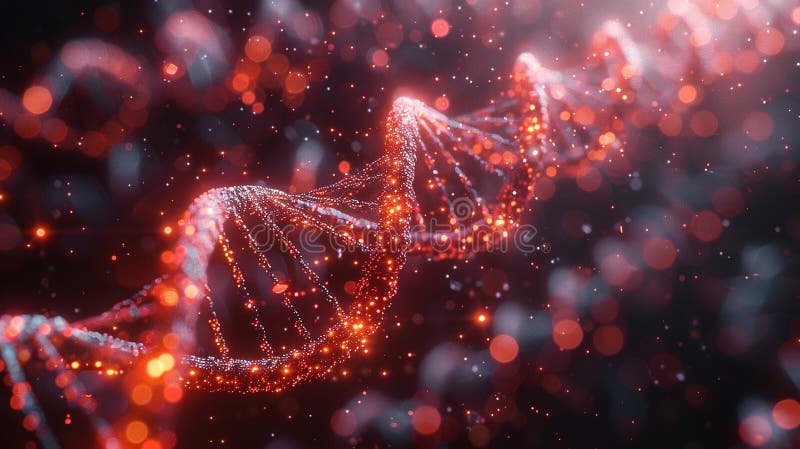 The Concept of DNA Helix Image. Big Data in Human Code. Aesthetic ...