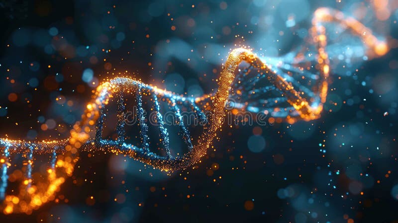 The Concept of DNA Helix Image. Big Data in Human Code. Aesthetic ...