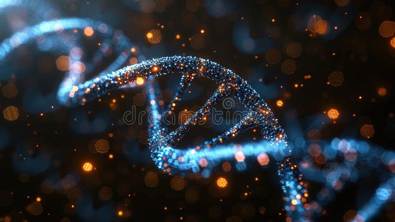 The Concept of DNA Helix Image. Big Data in Human Code. Aesthetic ...