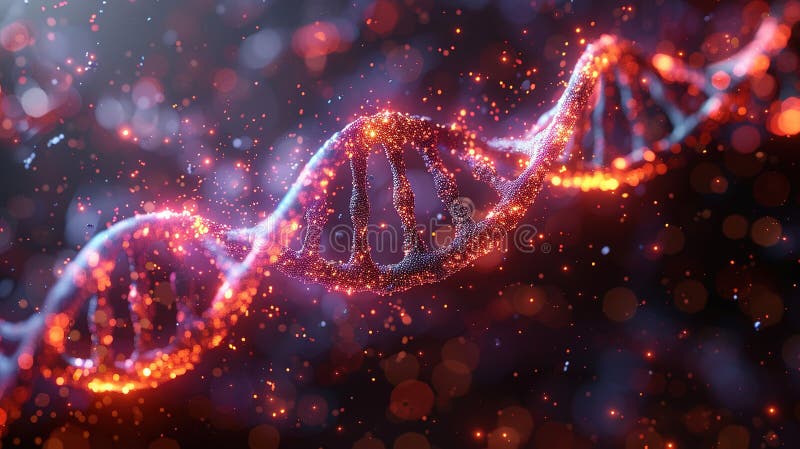 The Concept of DNA Helix Image. Big Data in Human Code. Aesthetic ...