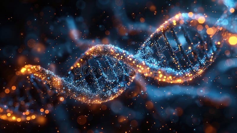 The Concept of DNA Helix Image. Big Data in Human Code. Aesthetic ...