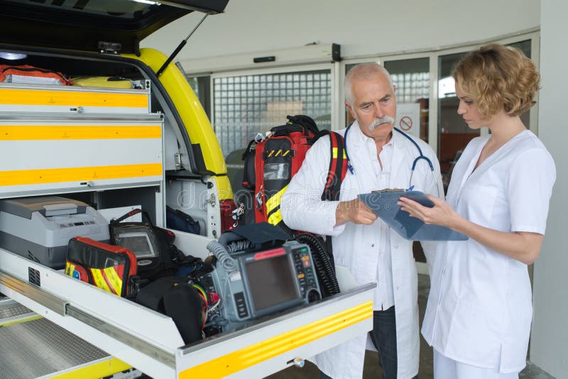 Concept Doctors and Ambulance Stock Photo - Image of beautiful ...