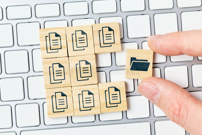 Concept Document Management System or DMS. the Person Archives Files in ...