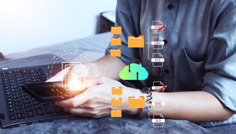 Document Management System Concept, Folder and Document Icon Software ... Document Management System Concept, Folder and Document Icon Software ...