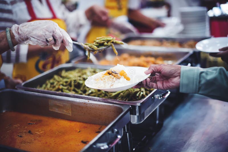 The Concept of Donating Food To the Poor, Free Food Stock Photo - Image ...