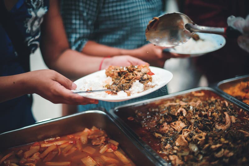 The Concept of Donating Food To the Poor, Free Food Stock Image - Image ...
