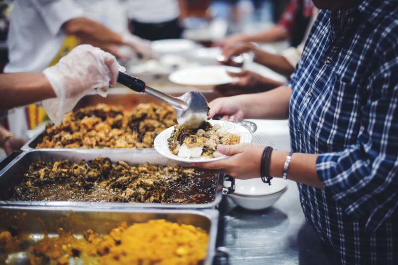 The Concept of Donating Food To the Poor, Free Food Stock Image - Image ...