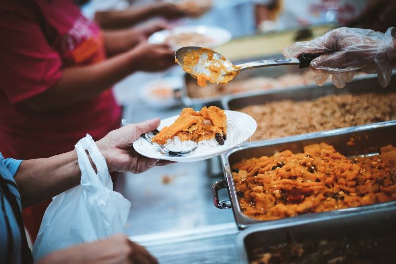 The Concept of Donating Food To the Poor, Free Food Stock Photo - Image ...