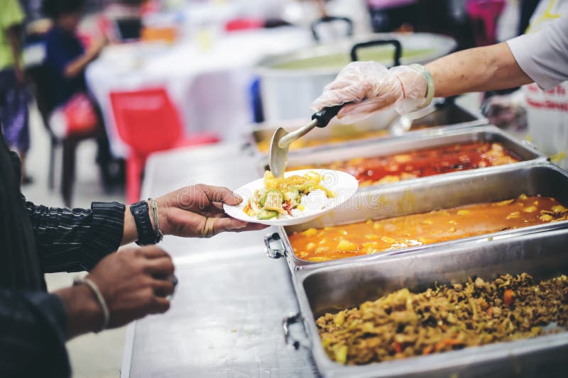 The Concept of Donating Food To the Poor, Free Food Stock Photo - Image ...